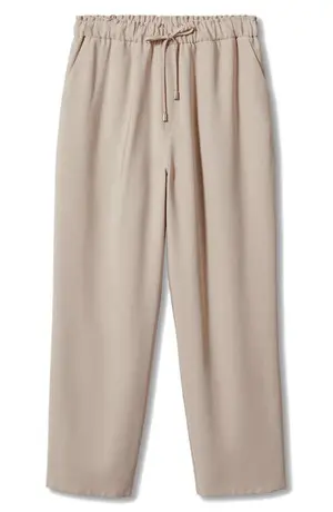 Mango Flowy Straight Leg Pants