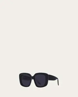 Barton Perreira Binti Zyl Square Sunglasses - Noclr