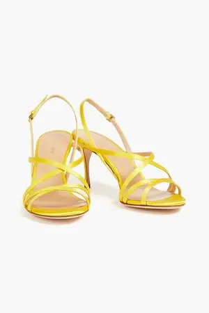 SERGIO ROSSI Bon Ton Slingback Sandals - Yellow