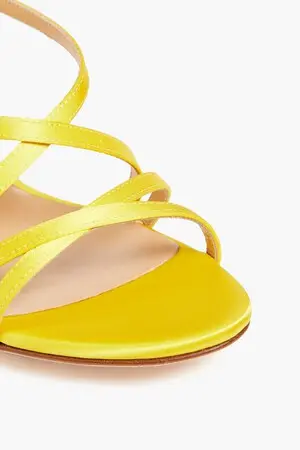 SERGIO ROSSI Bon Ton Slingback Sandals - Yellow