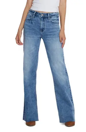 Wash Lab Denim Flare Jeans For Women