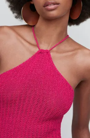 Mango Halter Neck Sweater Dress