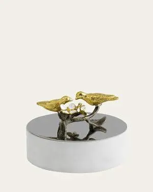 Michael Aram Lovebirds Trinket Box - One-color