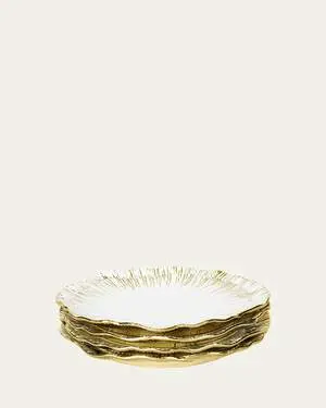 Michael Aram Porcelain Anemone Salad Plates, Set Of 4 - One-color