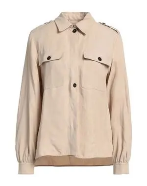 Woolrich Viscose And Linen Shirt - Beige