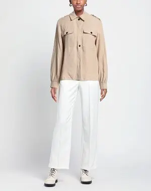 Woolrich Viscose And Linen Shirt - Beige