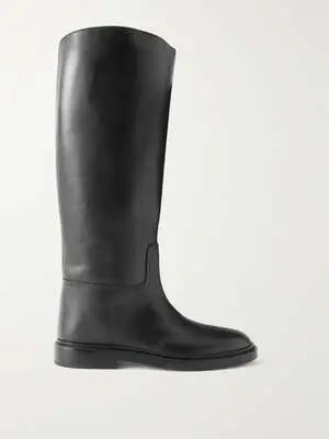 Legres 80 Leather Knee Boots - Black