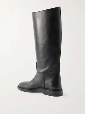 Legres 80 Leather Knee Boots - Black
