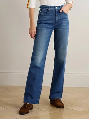 MOTHER The Kick It High-rise Straight-leg Jeans