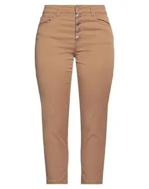 DONDUP Tapered High-waisted Pants - Beige