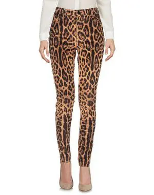 Dolce & Gabbana Cotton-elastane Leopard Print Pants