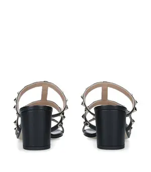 Valentino Garavani Leather Rockstud Mules 60