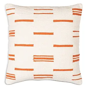 SURYA Carlton Decorative Pillow, 20l X 20w White/orange