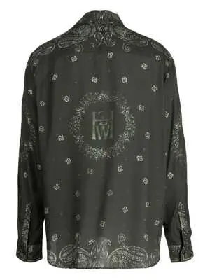 HOLZWEILER Paisley-print Long-sleeve Shirt