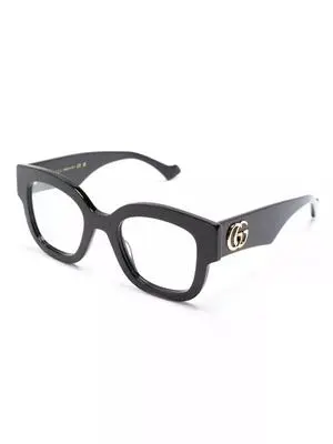 Gucci Double G Round-frame Glasses