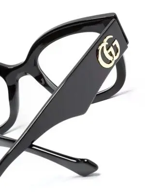 Gucci Double G Round-frame Glasses