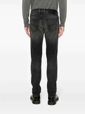 Jacob Cohen Mid-rise Slim-cut Jeans - Grey