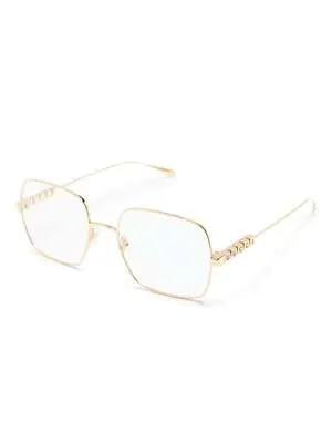 Gucci Logo-lettering Square-frame Glasses