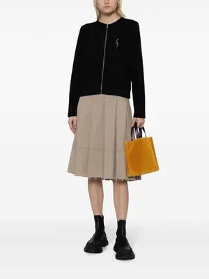 AGNES B. Cotton Cardigan With Graphic Prints