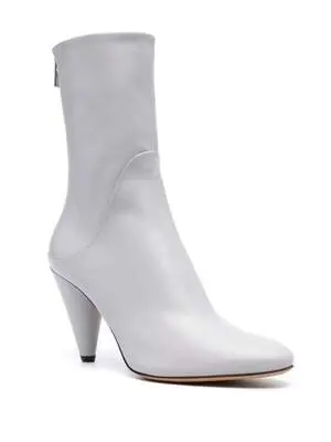 Proenza Schouler 95mm Leather Boots - Grey