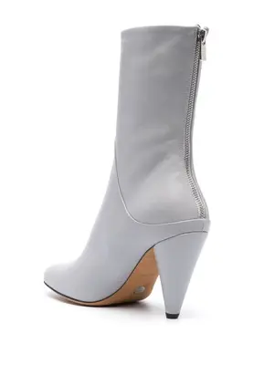 Proenza Schouler 95mm Leather Boots - Grey