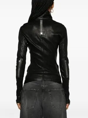 ISAAC SELLAM EXPERIENCE Zip-detail Leather Jacket