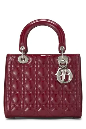 Dior Lady Cannage Bag - Red
