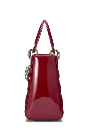 Dior Cannage Patent Leather Lady - Red