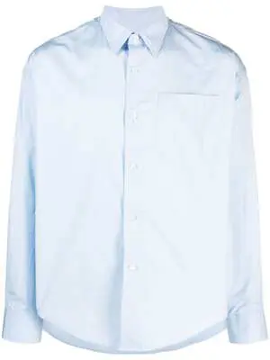 AMI Paris De Coeur-embroidered Cotton Shirt
