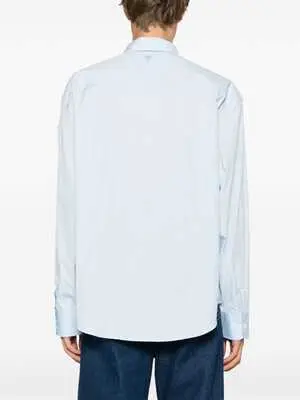 AMI Paris De Coeur-embroidered Cotton Shirt