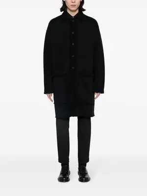 Yohji Yamamoto Raw-edge Knitted Cardigan