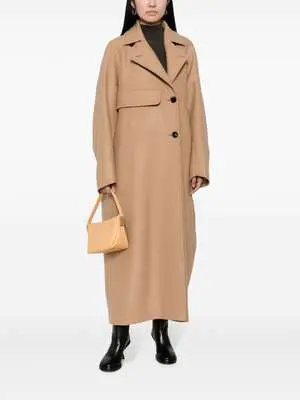 LITKOVSKA Off-centre Button Fastening Wool-cashmere Coat