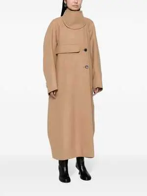 LITKOVSKA Off-centre Button Fastening Wool-cashmere Coat