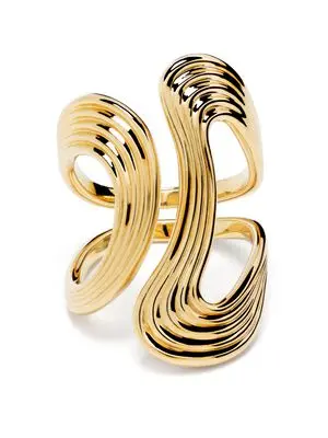 Fernando Jorge 18k Yellow Stream Line Open Ring
