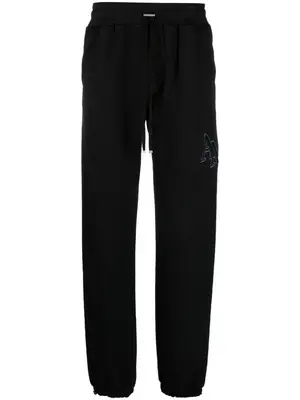Amiri Staggered Logo-embroidered Track Pants