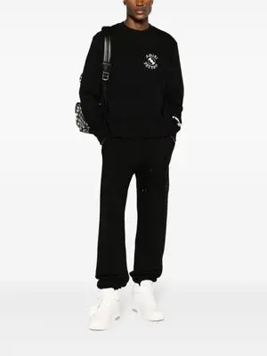 Amiri Staggered Logo-embroidered Track Pants