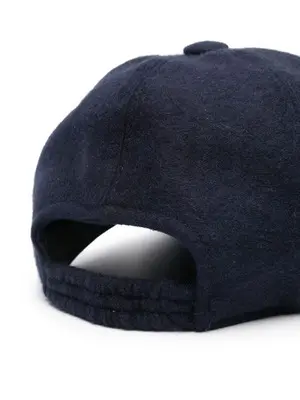 Fedeli Cashmere Baseball Cap - Blue
