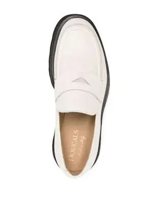 DOUCAL'S Chunky Sole Leather Loafers