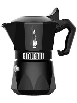 BIALETTI Brikka Noir Alfonso-print Coffee Maker