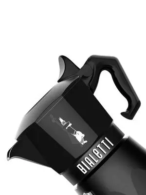 BIALETTI Brikka Noir Alfonso-print Coffee Maker