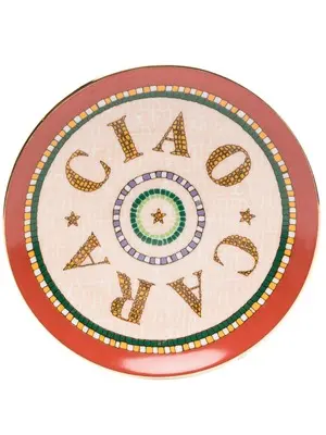 La DoubleJ Ciao Cara Porcelain Mini Plate - Pink