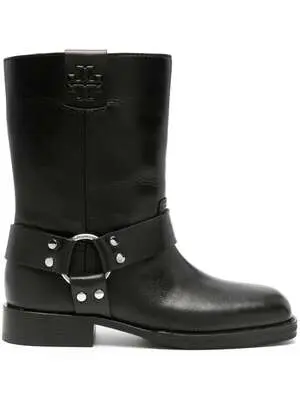 Tory Burch Double T Biker Boots