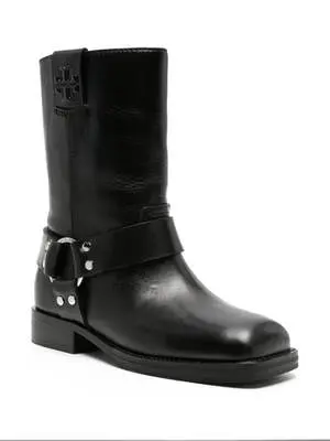 Tory Burch Double T Biker Boots