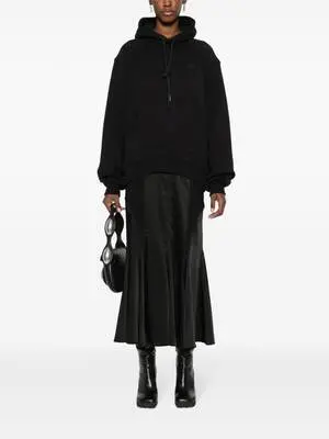 Off-White Logo-printed Hooded Midi Dress