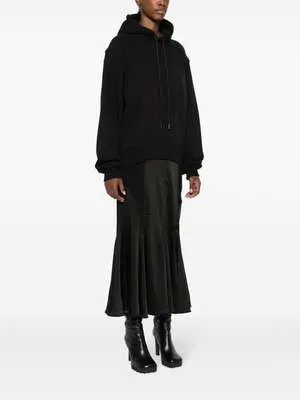 Off-White Logo-printed Hooded Midi Dress