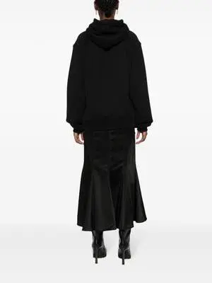 Off-White Logo-printed Hooded Midi Dress