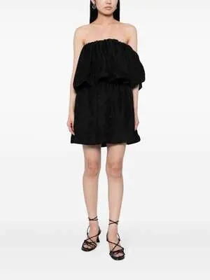 Ulla Johnson Oui Floral-jacquard Strapless Minidress
