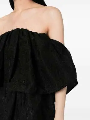 Ulla Johnson Oui Floral-jacquard Strapless Minidress