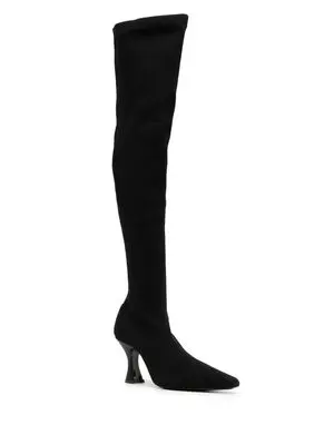 NEOUS 80mm Leather Knee High Boots