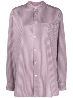 TEKLA Striped Organic Cotton Shirt